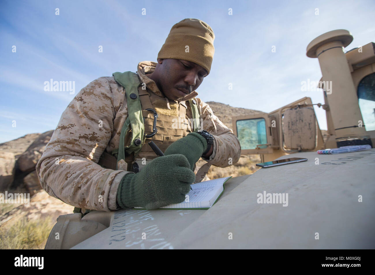 U.S. Marine Corps Cpl. Broderick Hall, a low altitude air defense ...