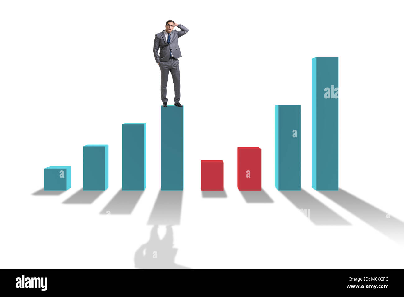 Growing bar charts in hi-res stock photography and images - Alamy