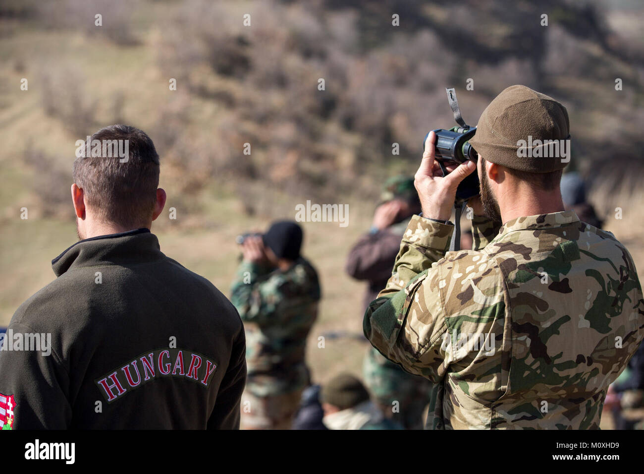 Hungarian soldiers, deployed in support of Operation Inherent Resolve ...