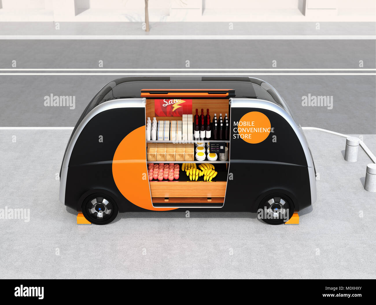 Grocery store delivery truck hi-res stock photography and images - Alamy