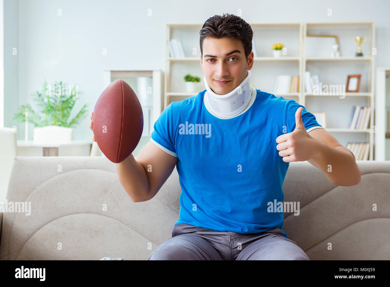 Pain neck brace football hi-res stock photography and images - Alamy