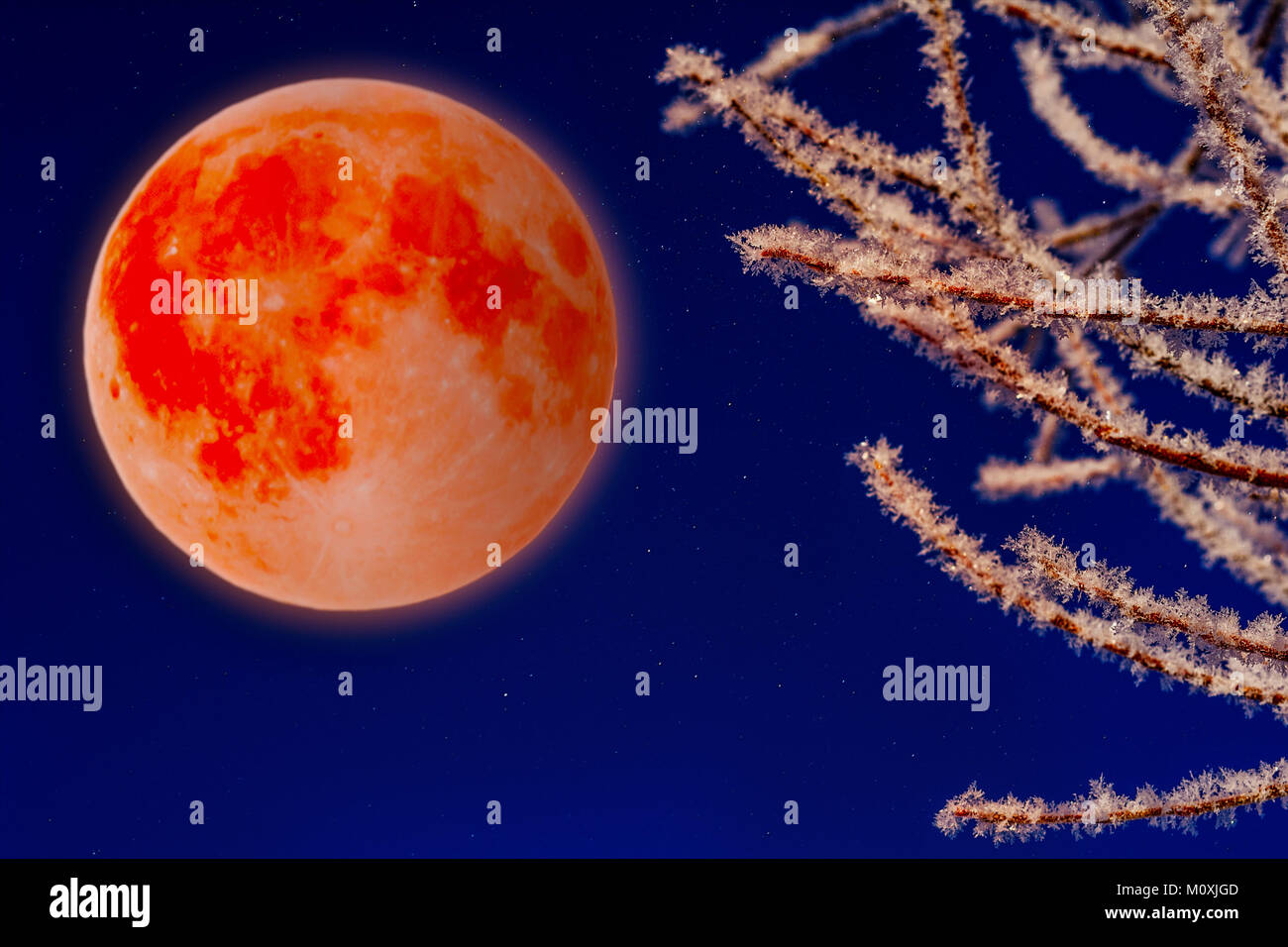 Spooky Blood Red Moonsin Engiland