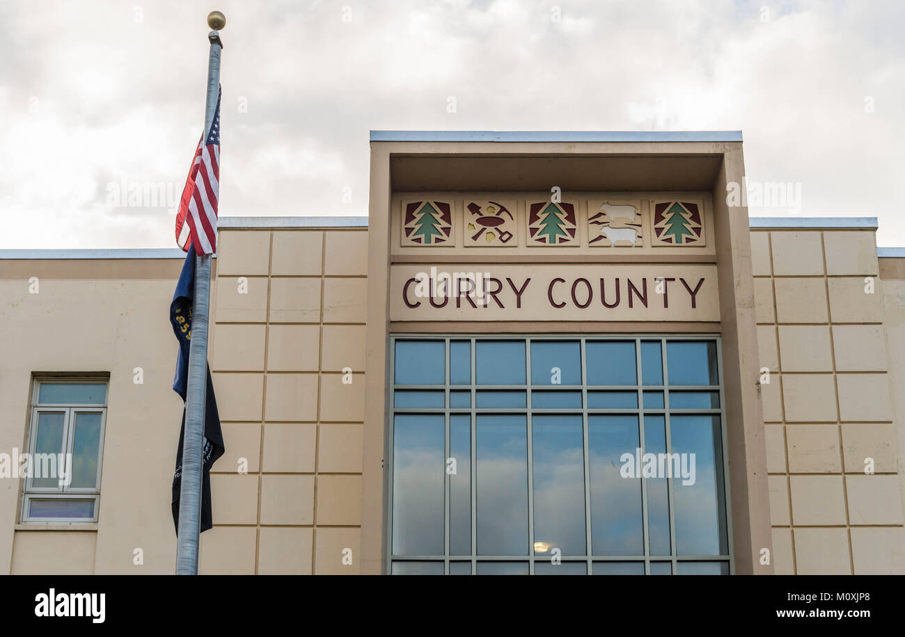 Curry County Courthouse in Gold Beach Oregon Stock Photo - Alamy