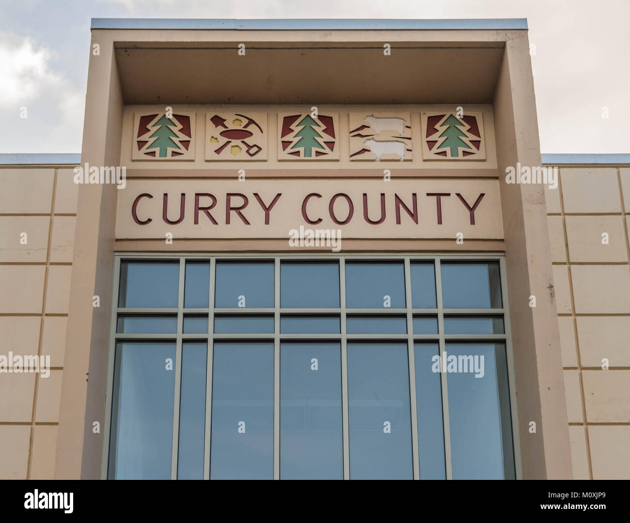 Curry County Courthouse in Gold Beach Oregon Stock Photo - Alamy