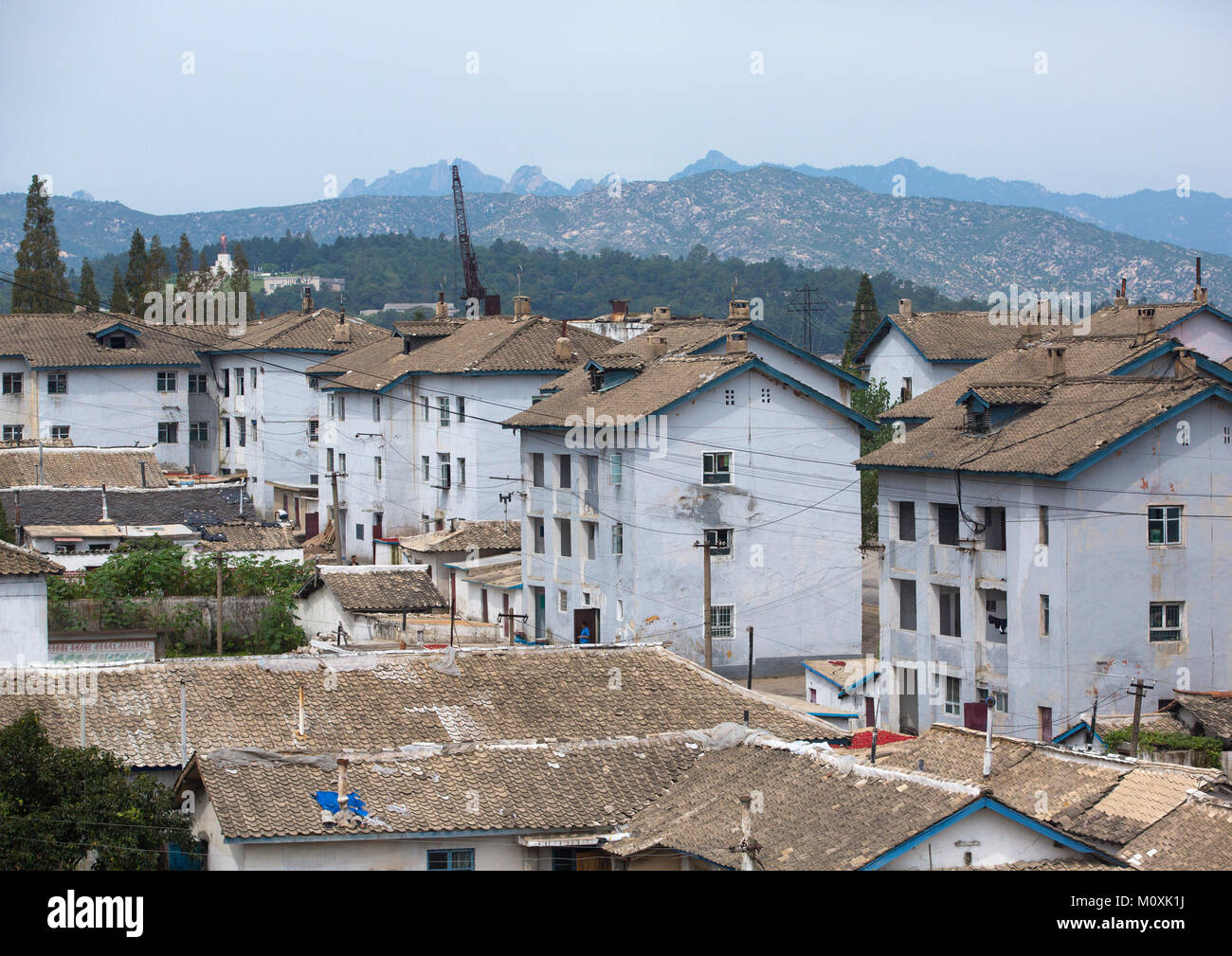 Residential buildings, North Hwanghae Province, Kaesong, North Korea ...
