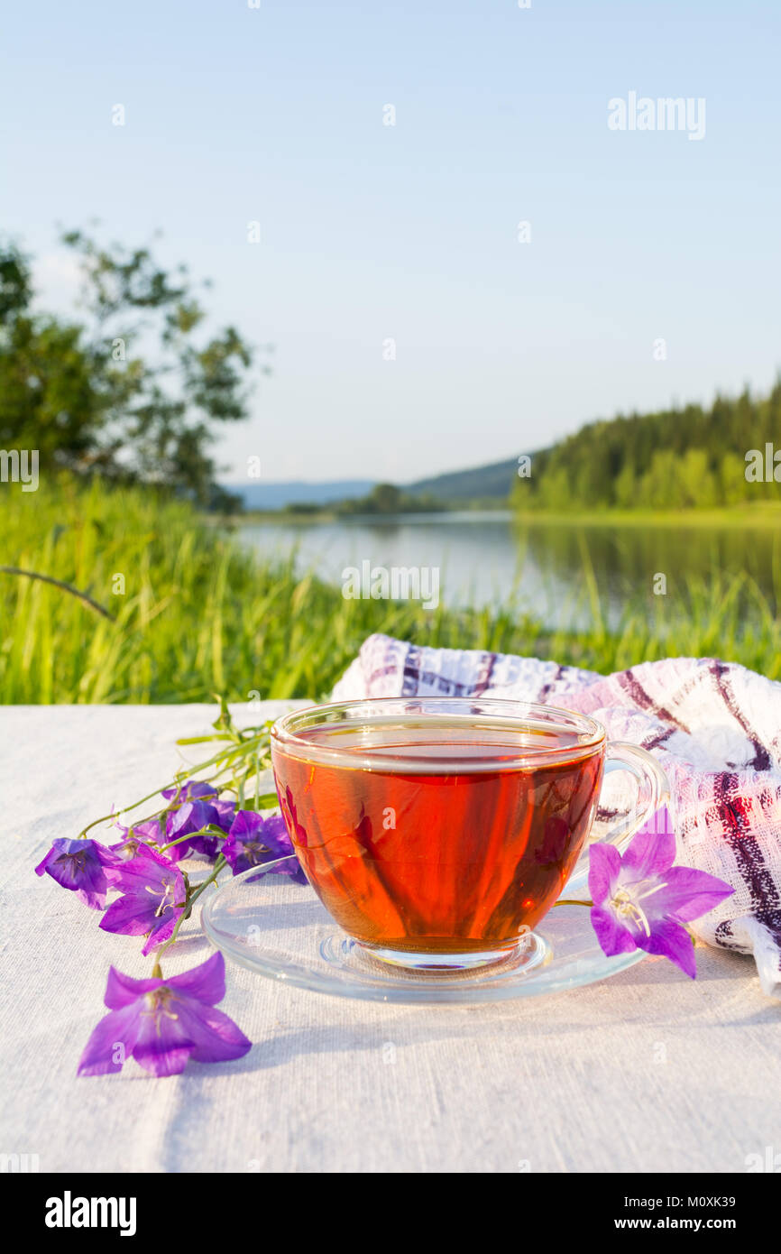 Tea time outdoors hi-res stock photography and images - Alamy