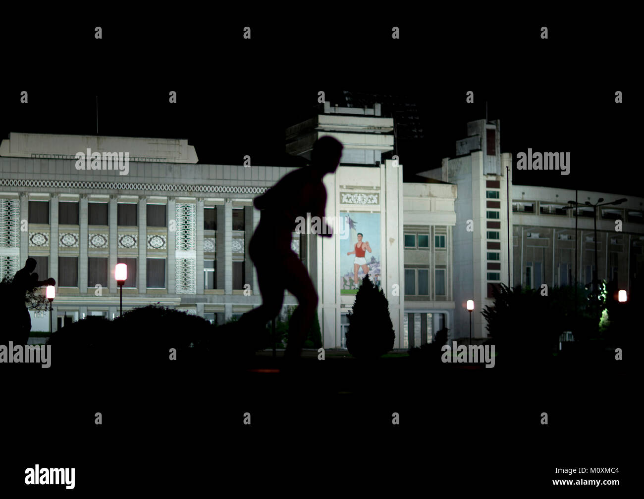 Rungrado first of may stadium at night, Pyongan Province, Pyongyang ...