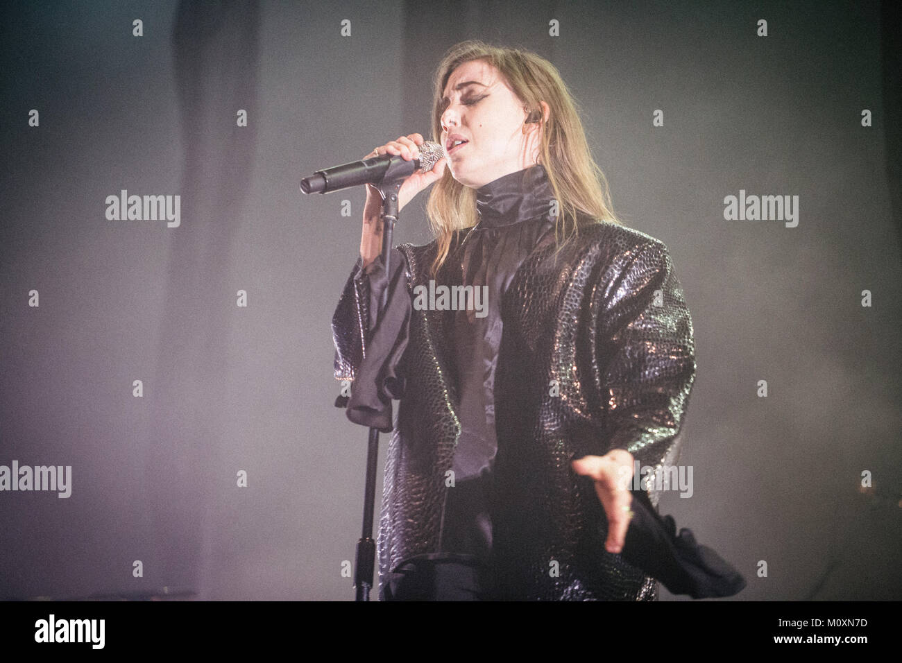 The Swedish singer-songwriter and musician Lykke Li performs a live ...