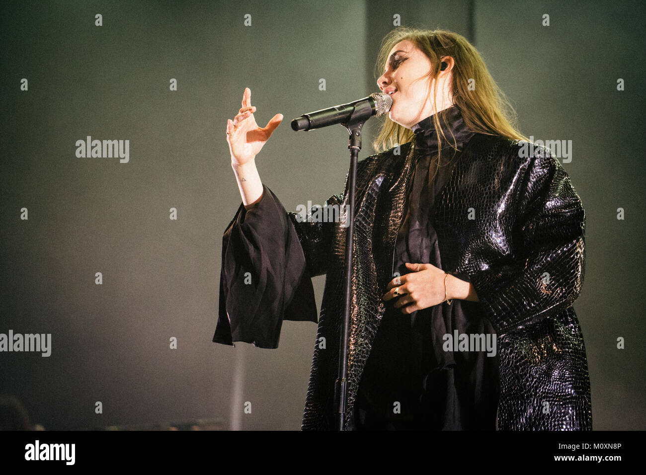 The Swedish singer-songwriter and musician Lykke Li performs a live ...