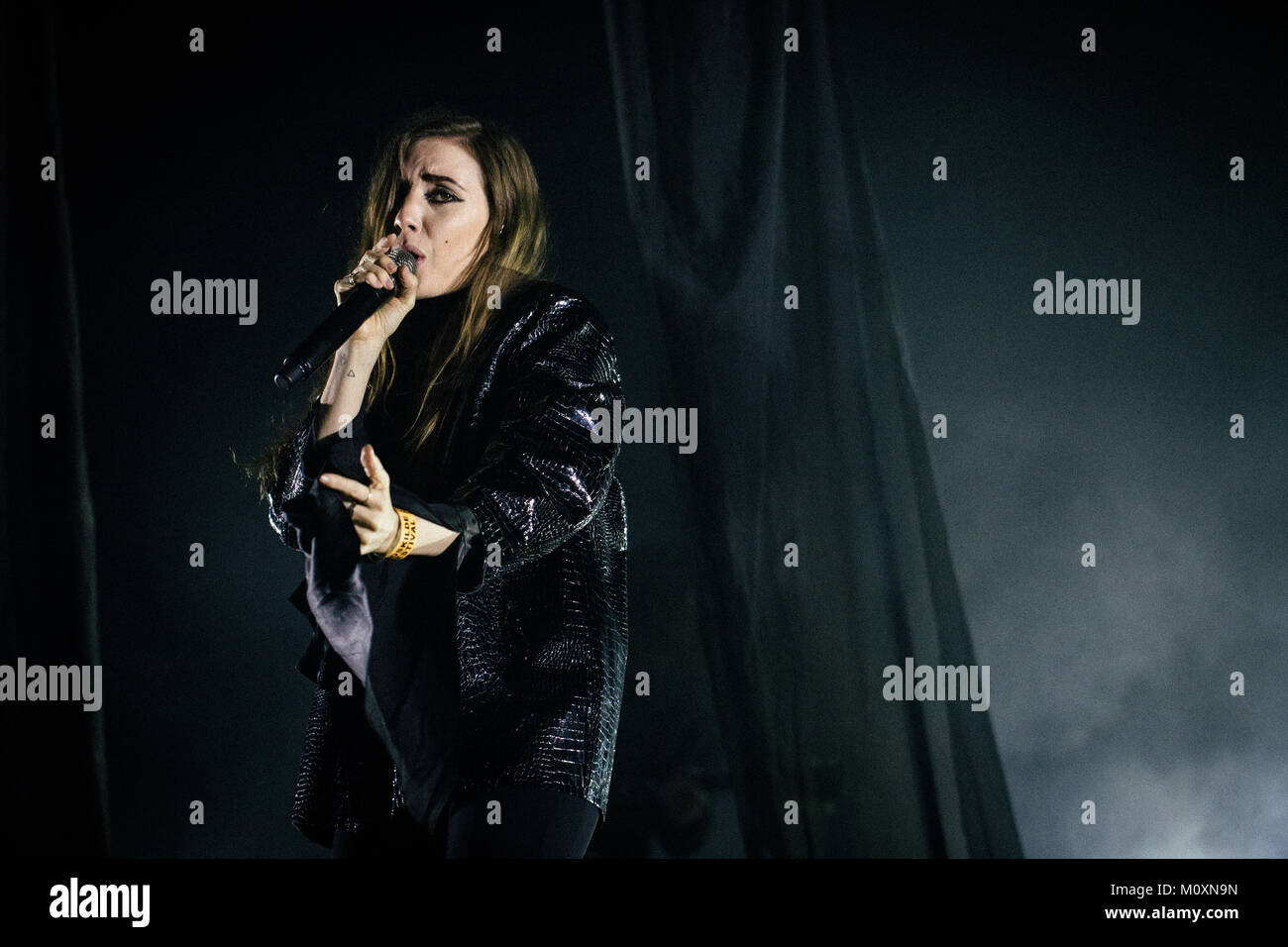 The Swedish singer-songwriter and musician Lykke Li performs a live ...