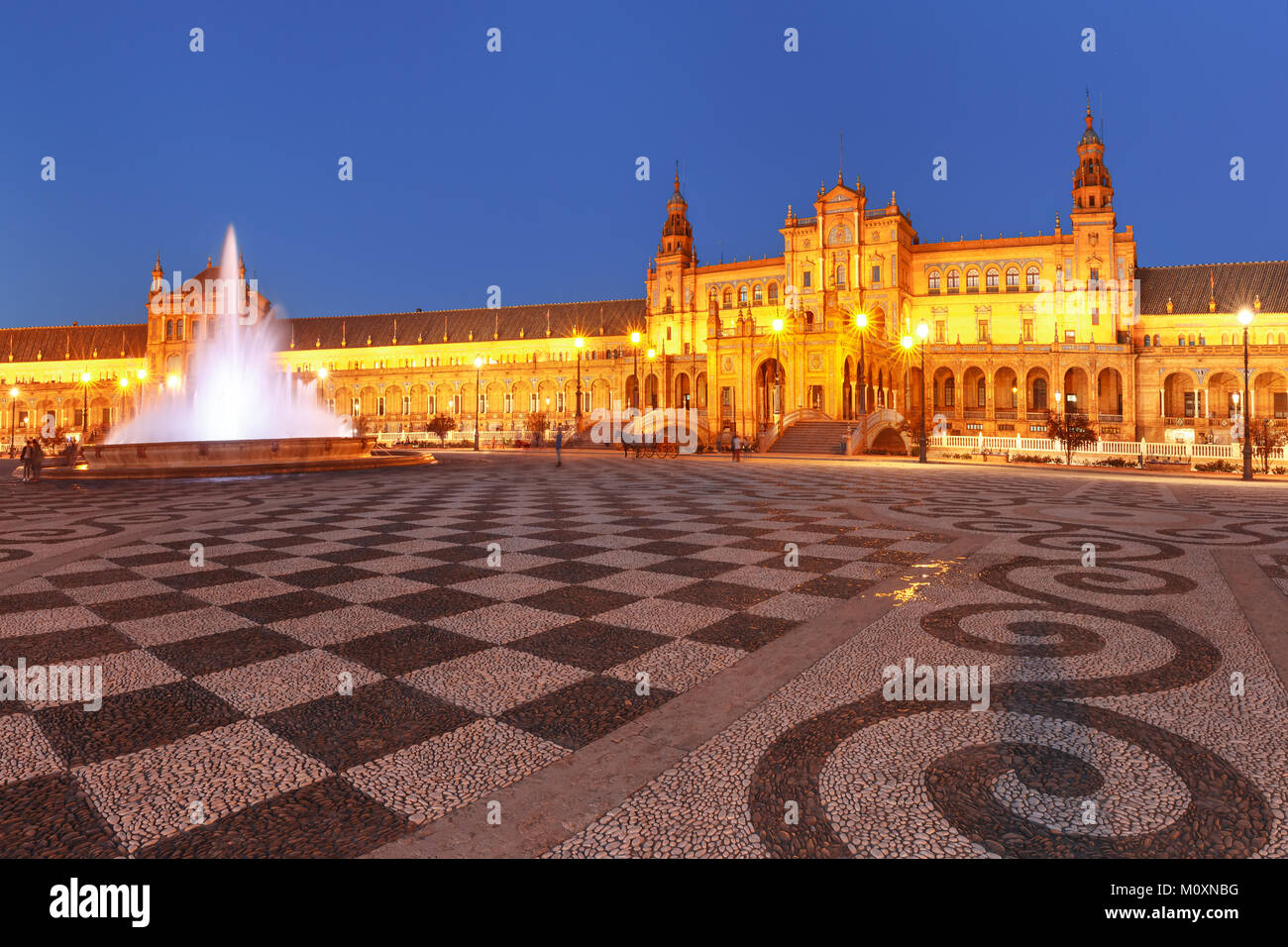 Seville Spain At Night