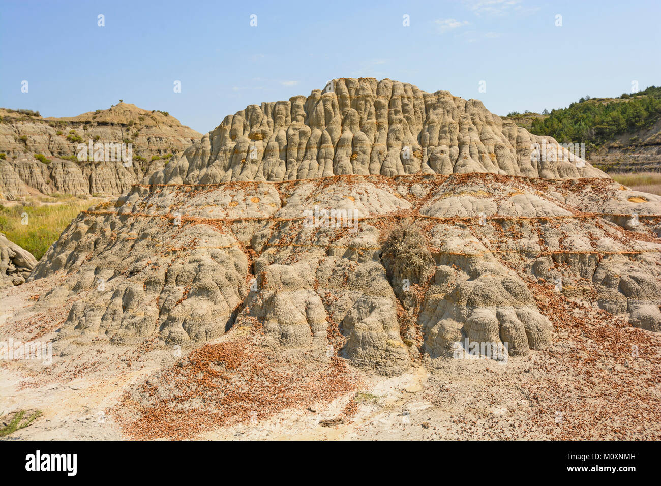 Colorful Badlands Formation in Theodore Roosevelt National Park in ...
