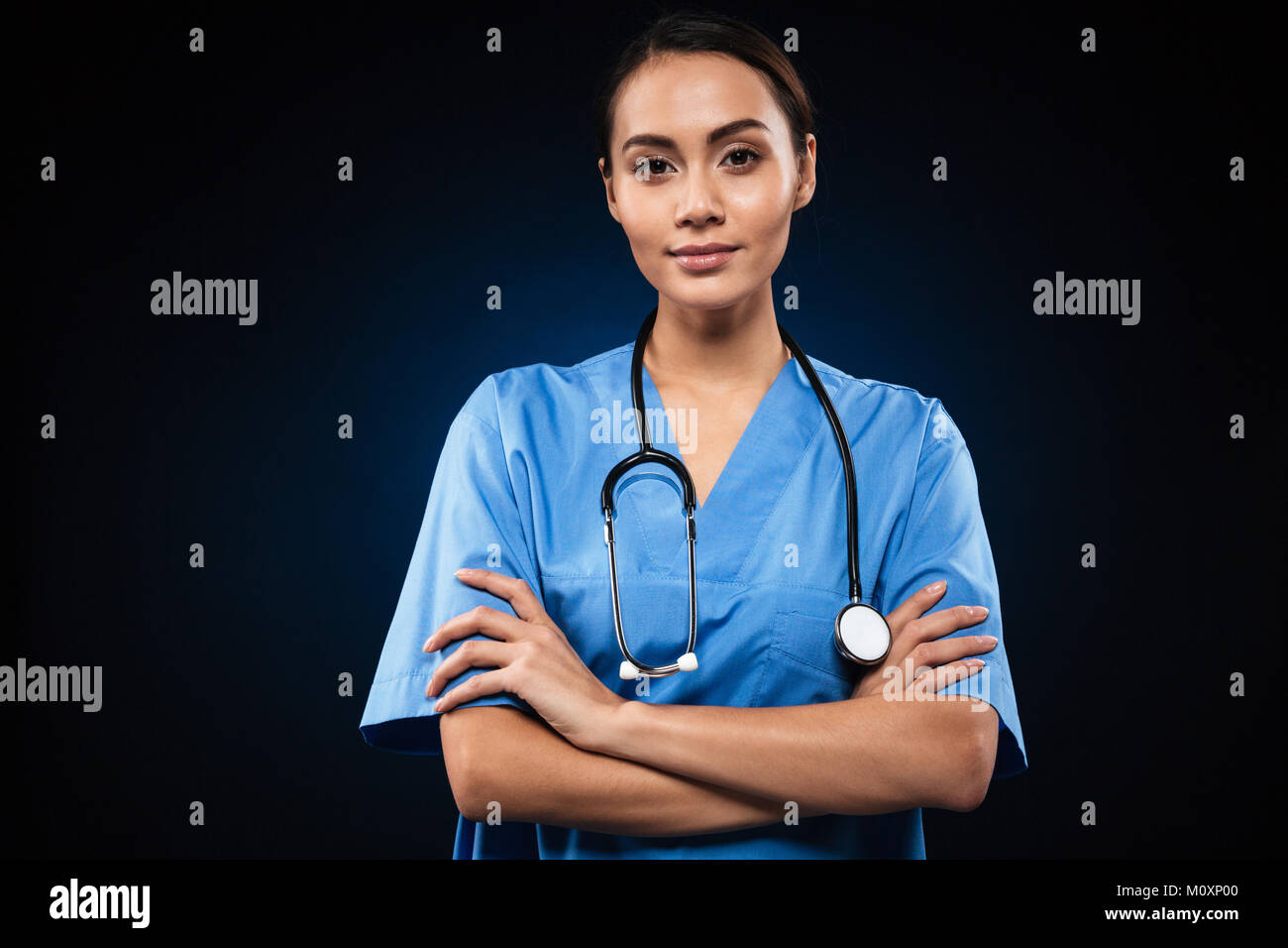 Serious female doctor hi-res stock photography and images - Alamy