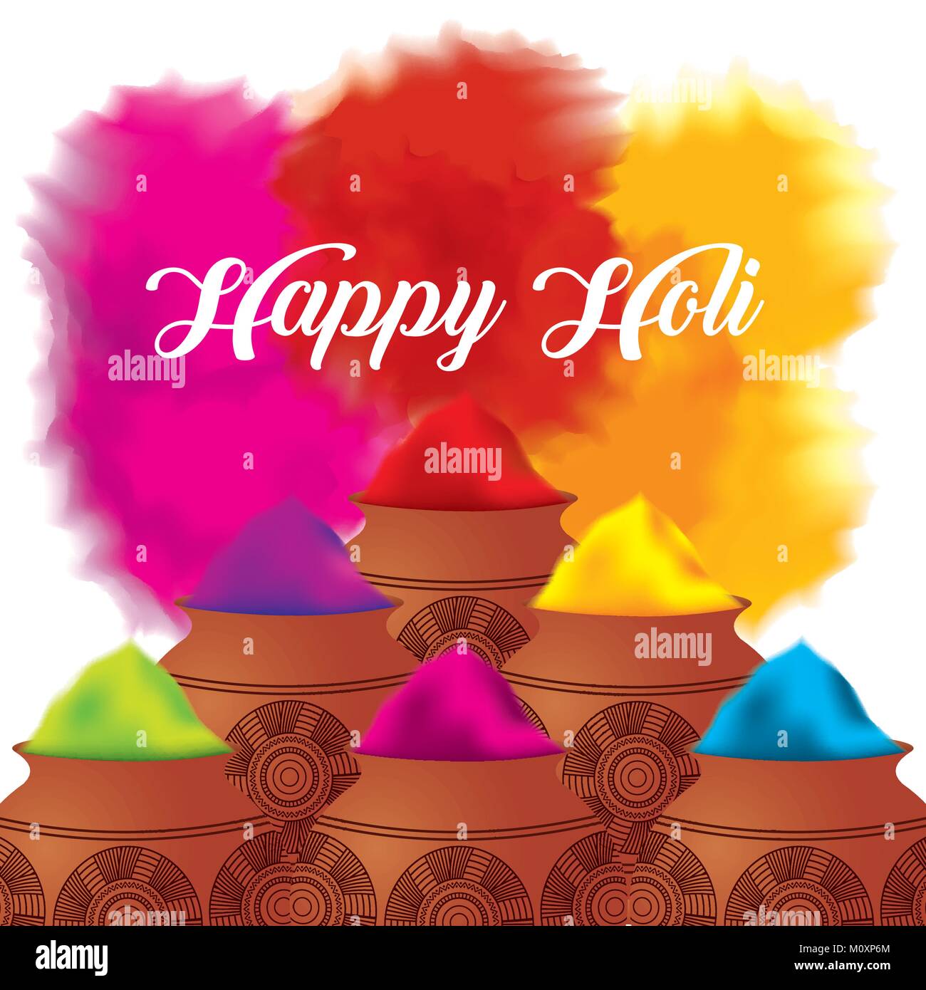 Holi poster Stock Vector Images - Alamy