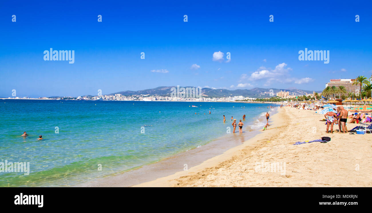 Palma beach mallorca hi-res stock photography and images - Alamy
