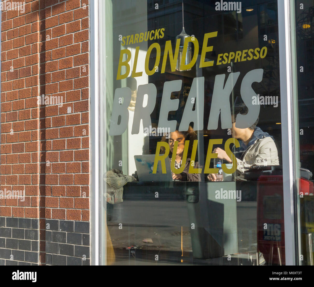 A Starbucks Coffee in Chelsea in New York on Saturday, January 20, 2018 ...