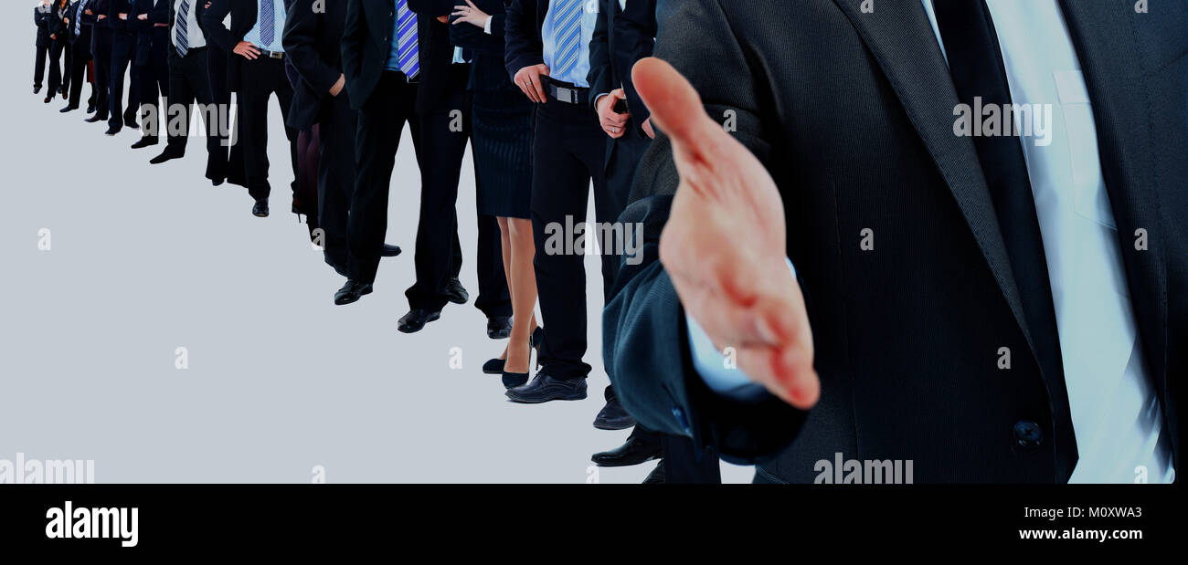 Woman ready hand shake hi-res stock photography and images - Alamy