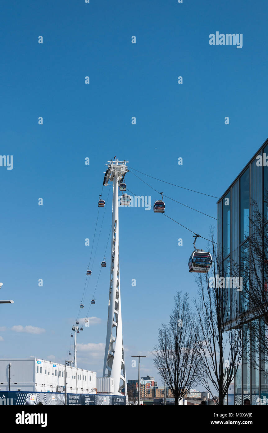 IFS Cloud Royal Docks, aka Dangleway, is a cable car link across the ...