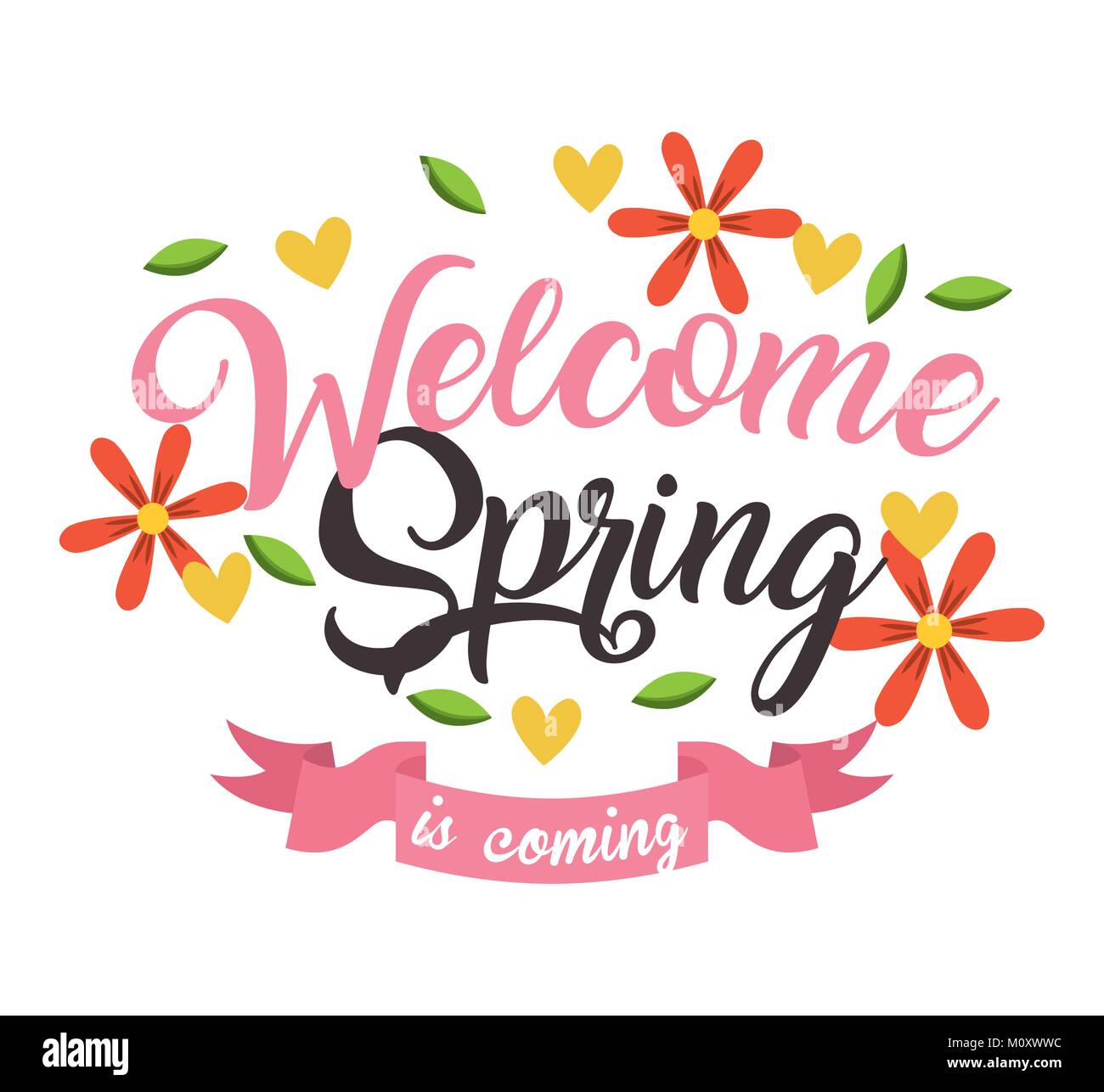 Welcome bouquet Stock Vector Images - Alamy