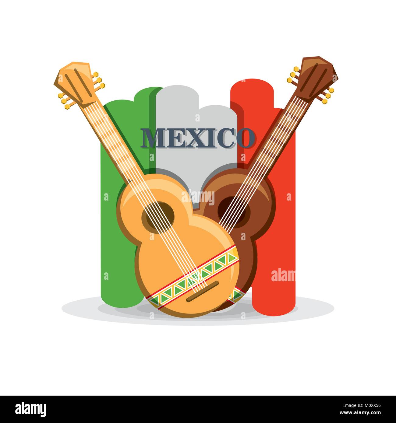 Mexican nation national red sign state symbol white Stock Vector Images ...