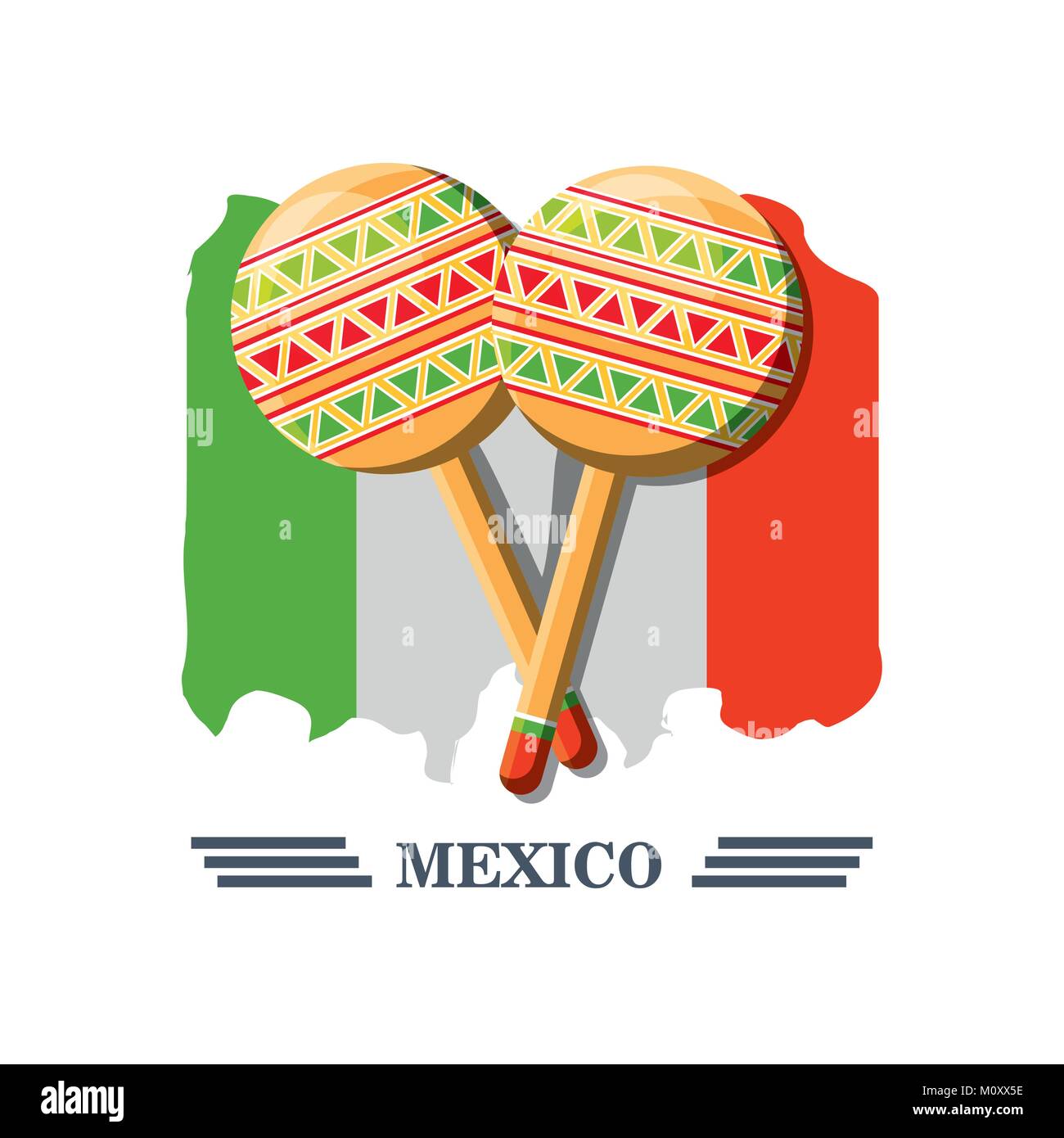 mexican symbol musical maracas Stock Vector Image & Art - Alamy