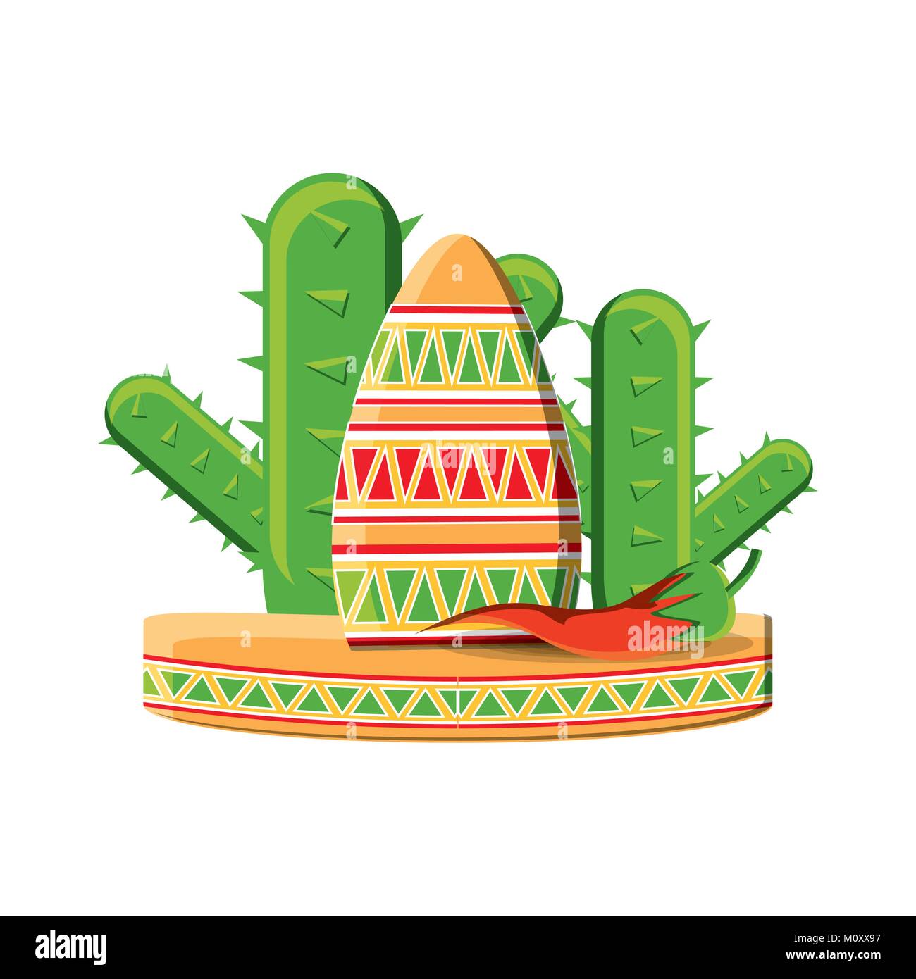 traditional mexican sombrero hat Stock Vector Image & Art - Alamy