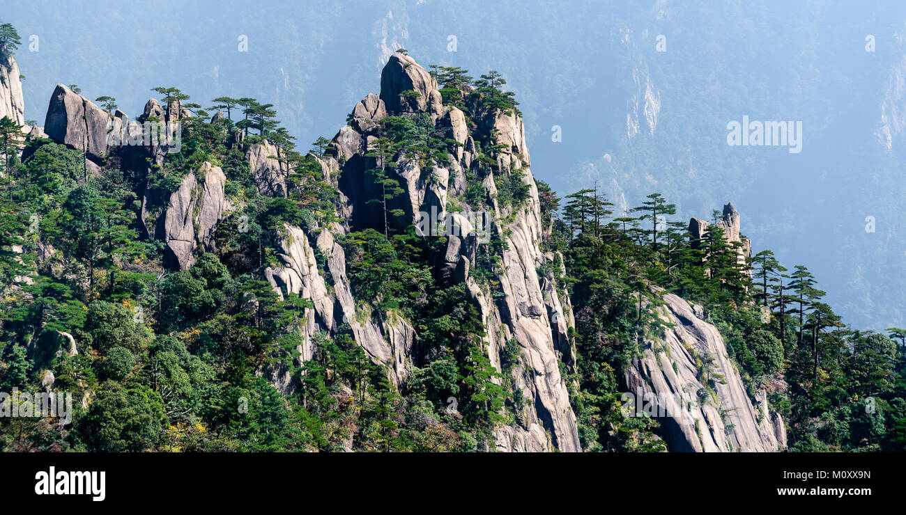 Huangshan, China. Hiking the Yellow Mountains, Huangshan, China. Credit ...