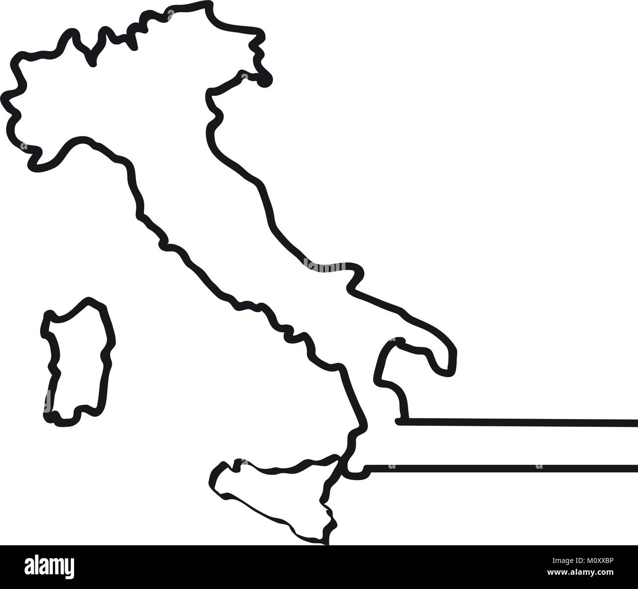 Italy political map Stock Vector Images - Alamy