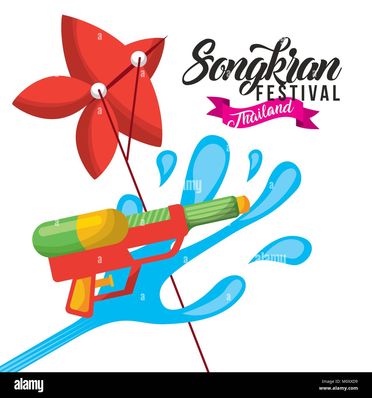 Songkran festival thailand water guns Stock Vector Images - Alamy