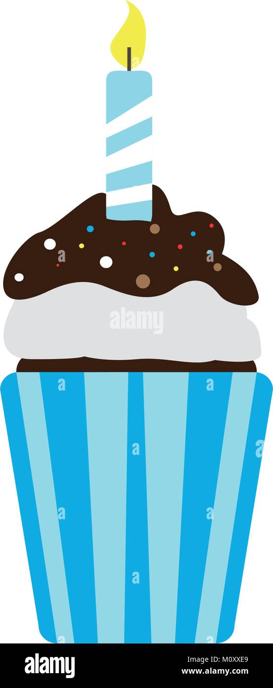 Birthday cupcake icon Stock Vector Image & Art - Alamy