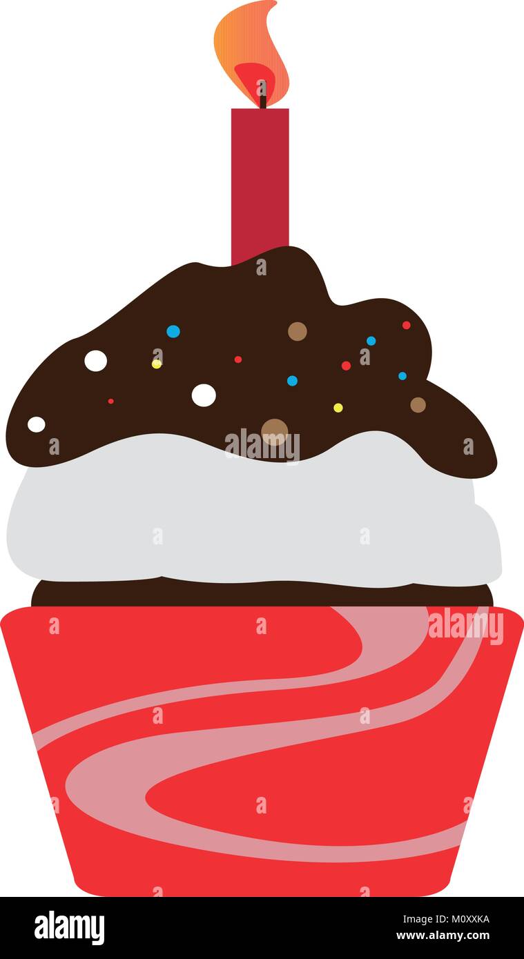 Birthday cupcake icon Stock Vector Image & Art - Alamy