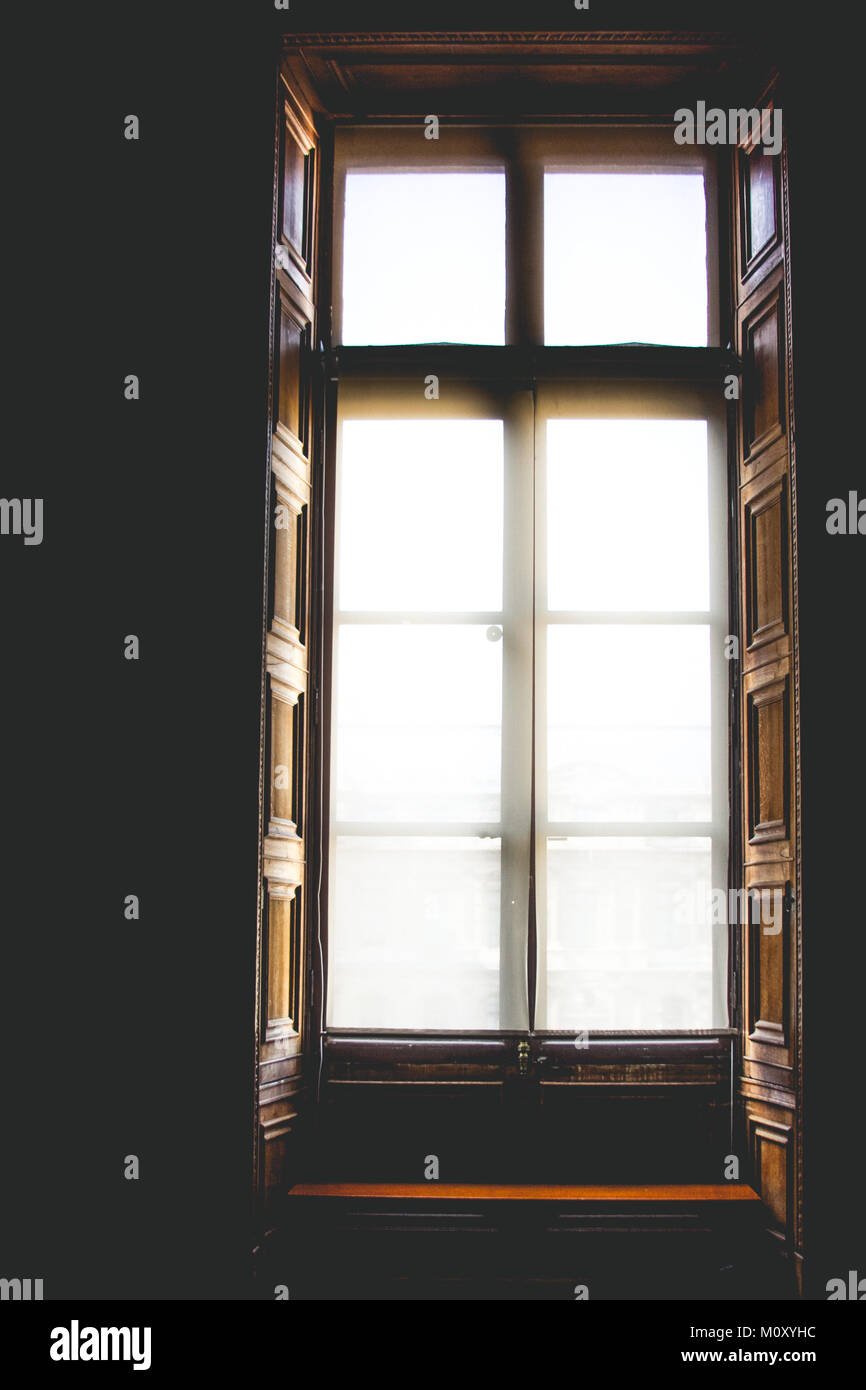 Louvre window hi-res stock photography and images - Alamy