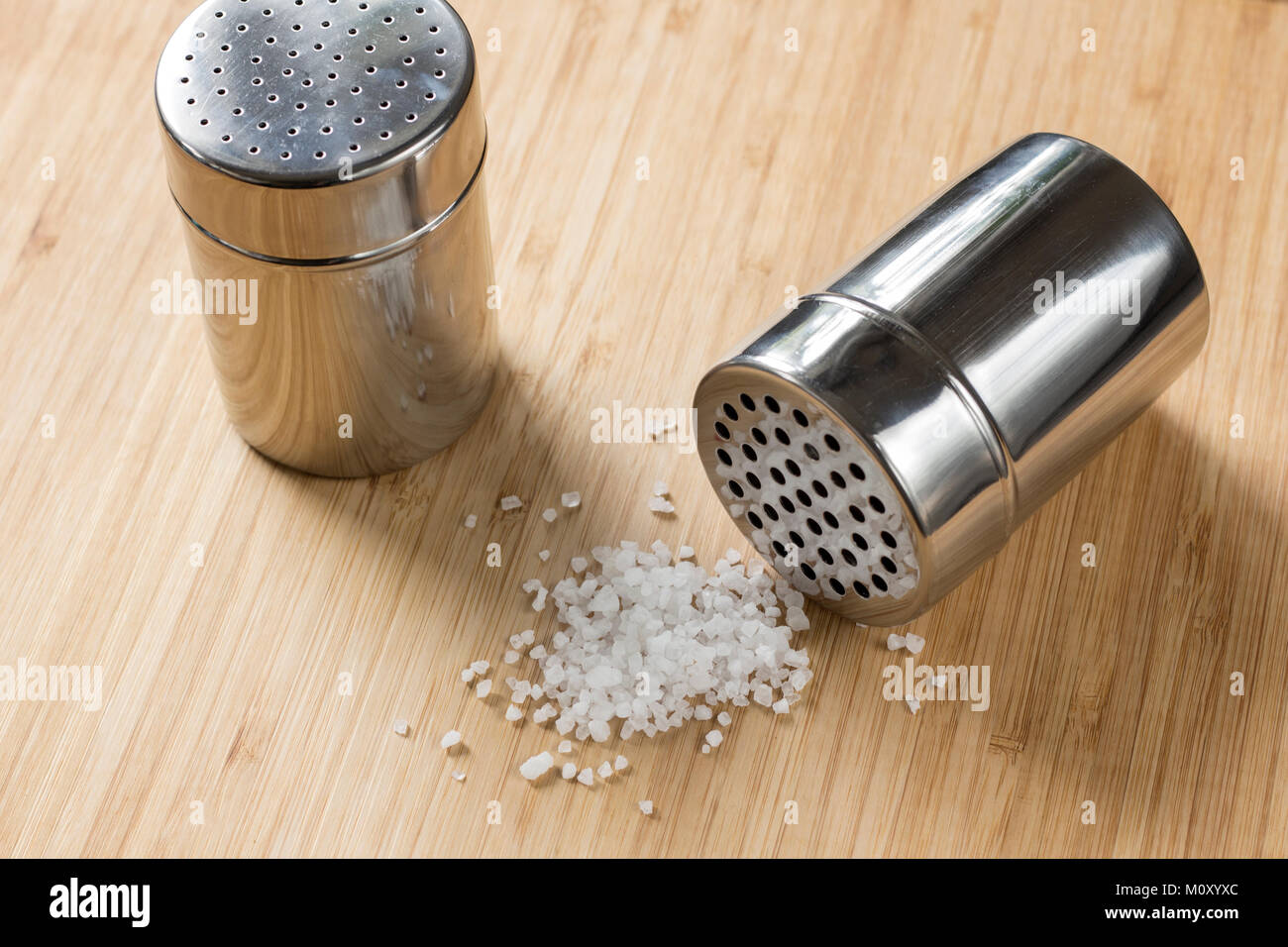 salt crystals with salt shaker Stock Photo - Alamy