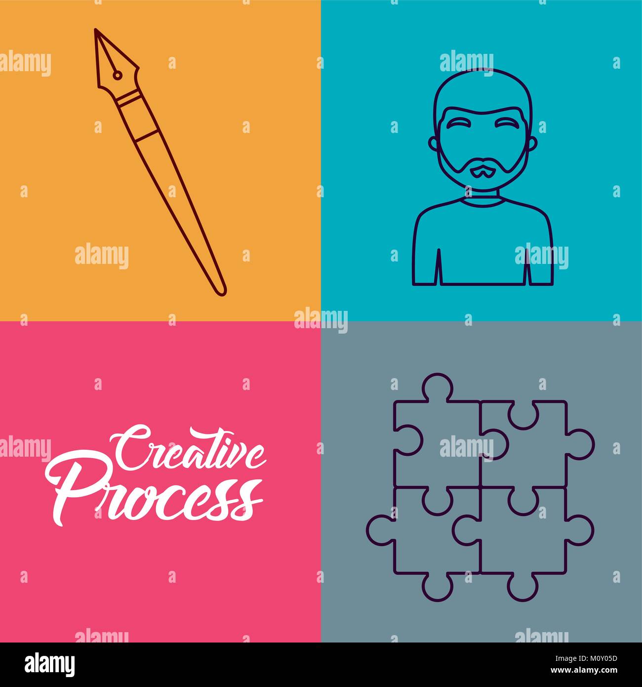 creativity process design Stock Vector Image & Art - Alamy