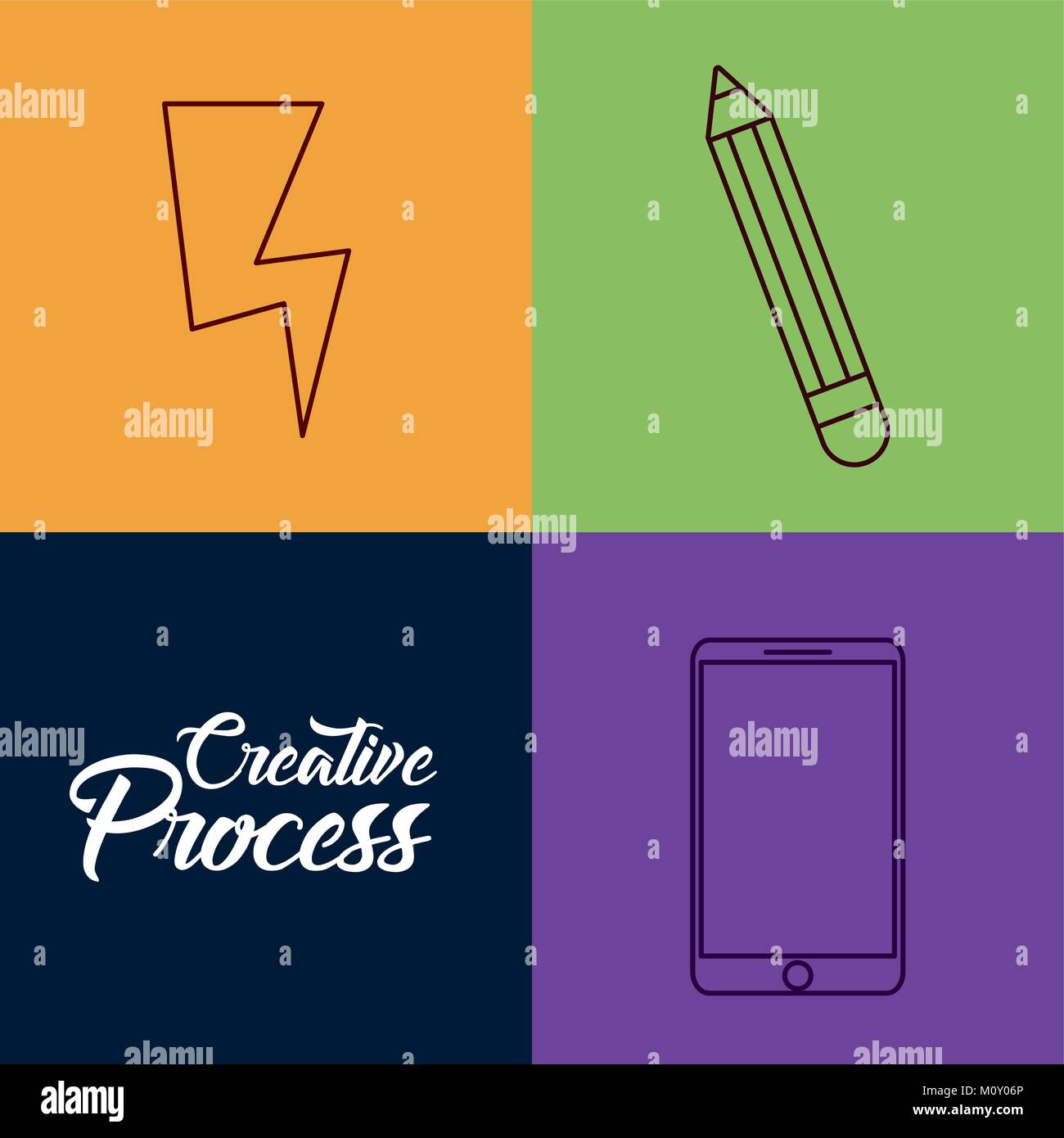 creativity process design Stock Vector Image & Art - Alamy