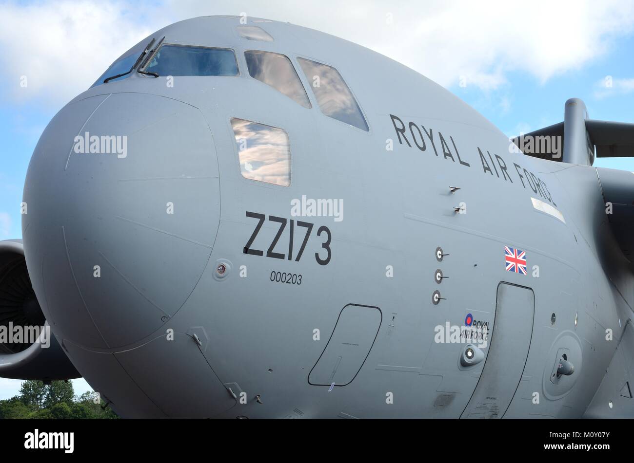 Boeing C-17 Globemaster III, 99 Squadron, Royal Air Force Stock Photo ...