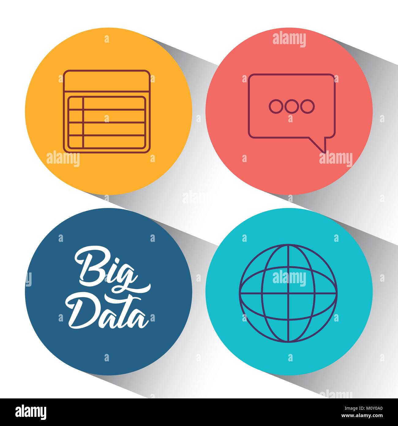 Big data design concept Stock Vector Image & Art - Alamy