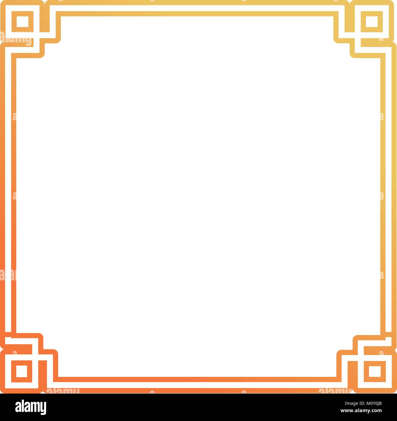square frame decorative design Stock Vector Image & Art - Alamy