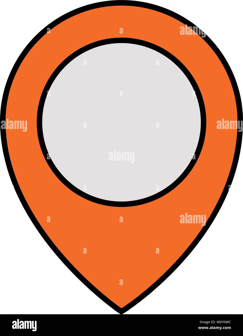 orange signal location vector illustration Stock Vector Image & Art - Alamy