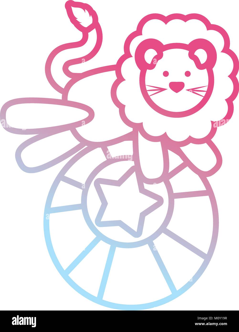 cartoon circus animals design Stock Vector Image & Art - Alamy