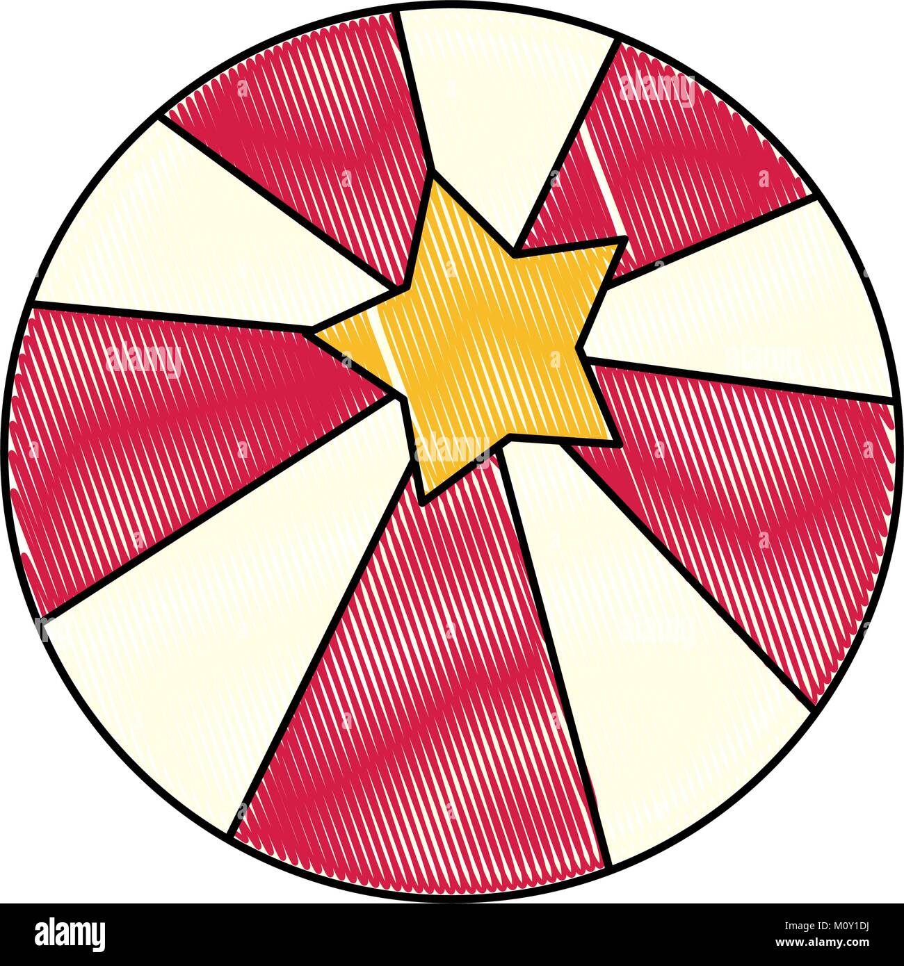 Ball with star icon Stock Vector Image & Art - Alamy
