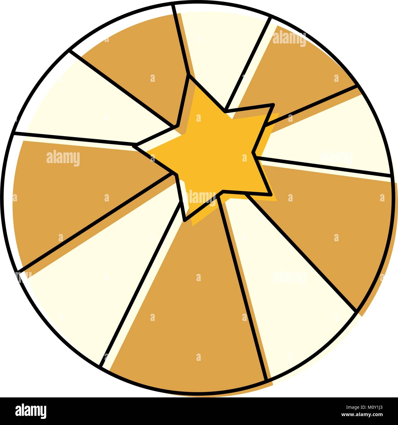 Ball with star icon Stock Vector Image & Art - Alamy