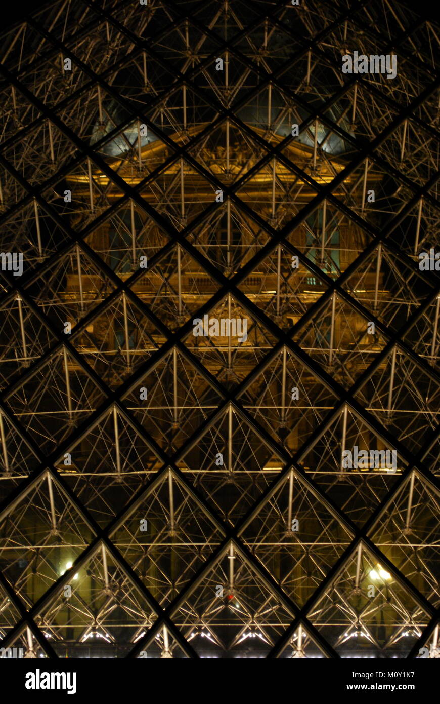 Pyramid lit up night hi-res stock photography and images - Alamy