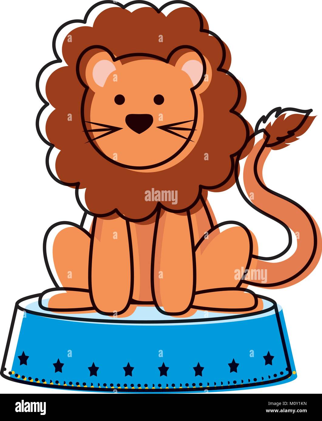 Cartoon Circus Lion