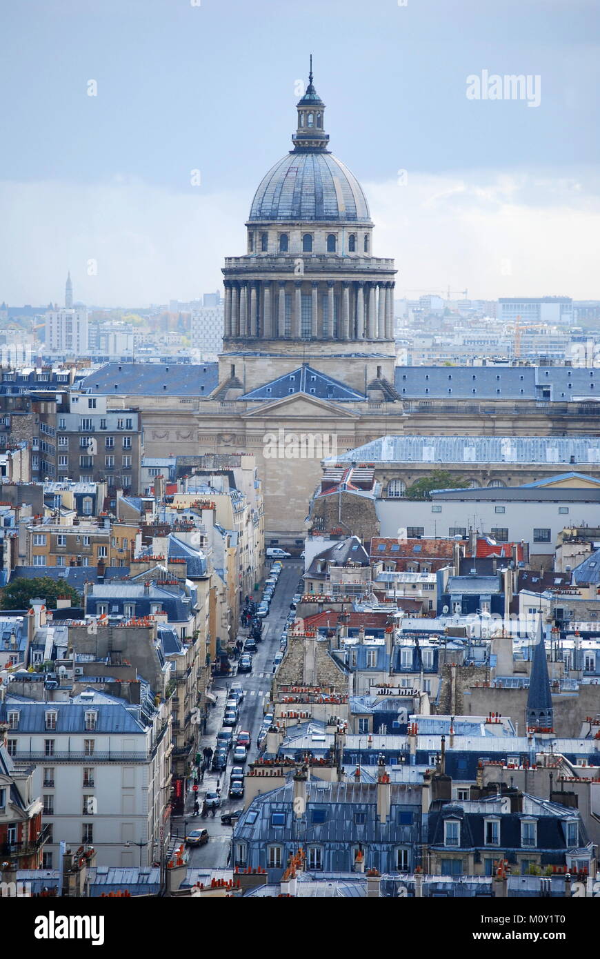 The road leading to the Pantheon in Paris Stock Photo - Alamy