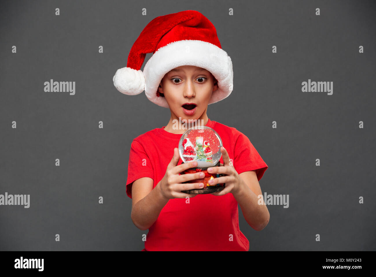 Surprised Child At Christmas