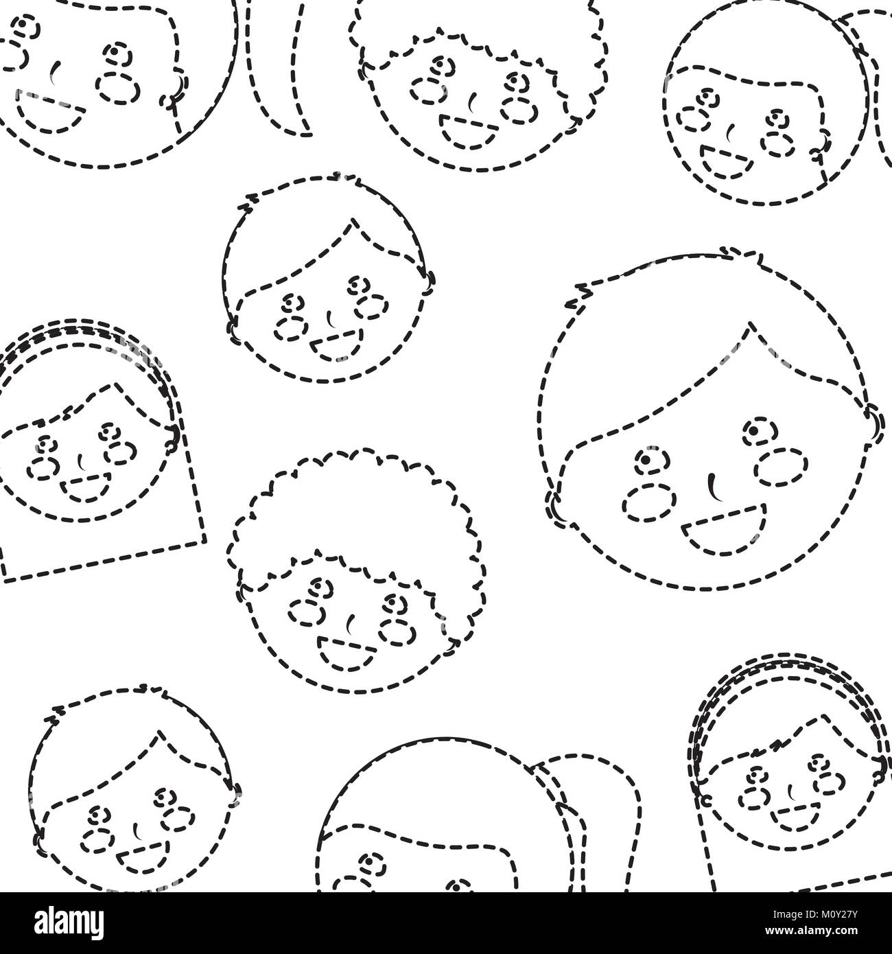 happy kids children pattern image Stock Vector Image & Art - Alamy
