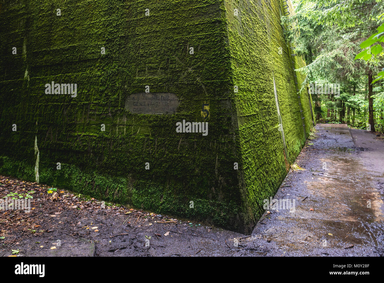 One of the bunkers in Mamerki (German: Mauerwald) bunker complex ...