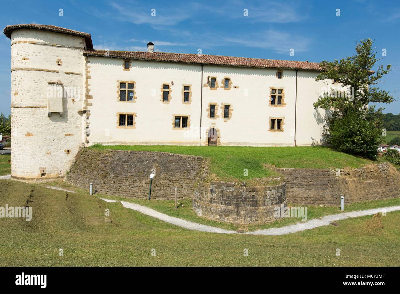 France,Pyrenees Atlantiques,Pays Basque,Espelette,castle of the Barons ...