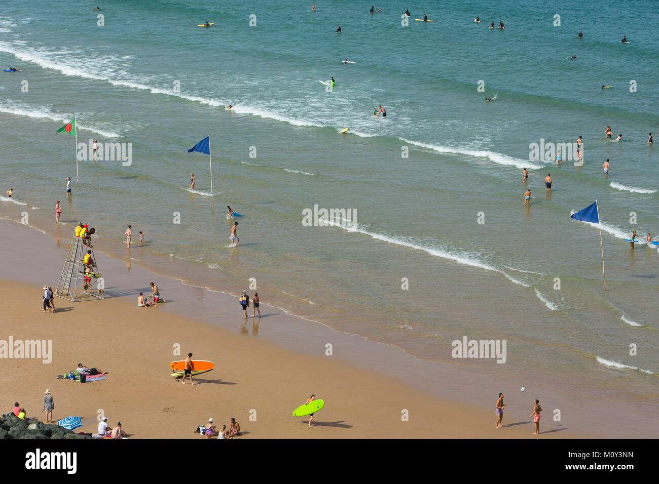 France,Pyrenees Atlantiques,Pays Basque,Biarritz,Cote des Basques beach ...